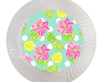 Preppy plates | Etsy