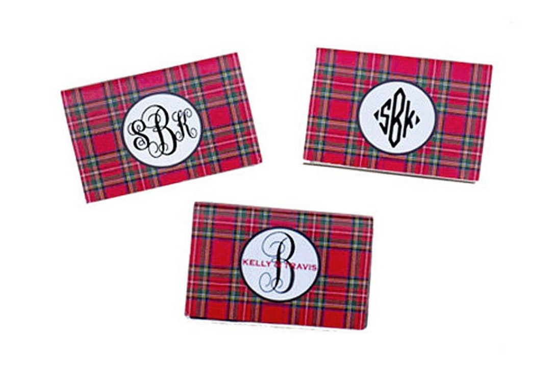 Red Plaid Royal Stewart Monogram Matches - Etsy UK