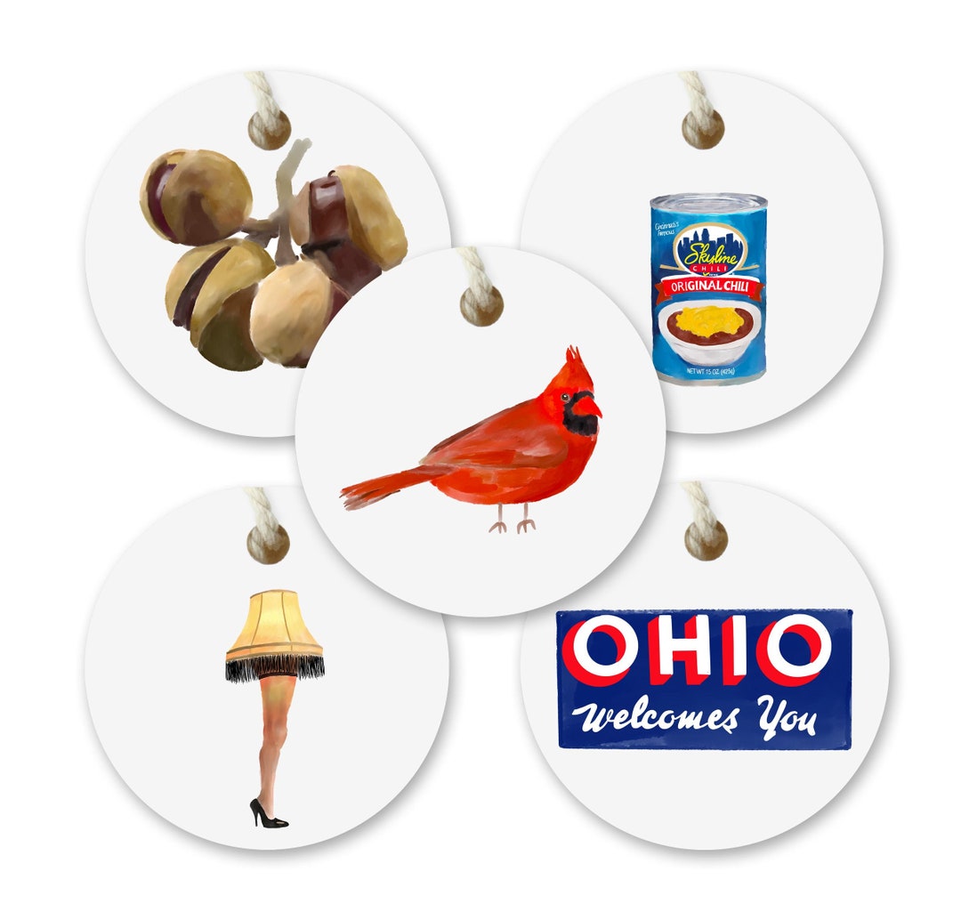 Iconic Ohio Watercolor Gift Tags - Set of 10 - Etsy