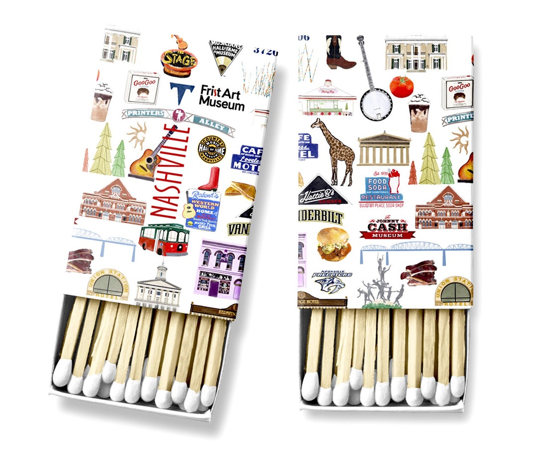 Iconic Nashville Tennessee Matches - Etsy