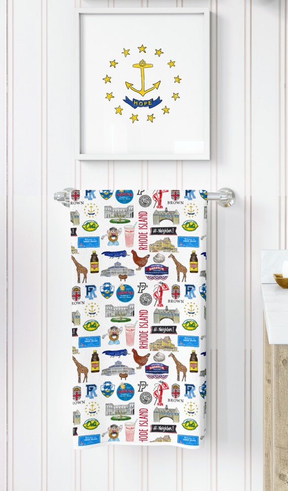 Iconic Rhode Island towel by When I Was Your Age | Catch My Party