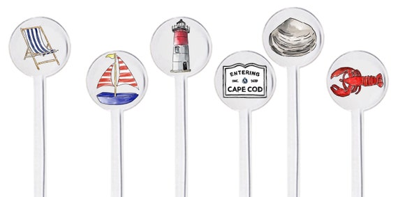 Iconic Cape Cod Swizzle Sticks - Set of 12 by When I Was Your Age ...