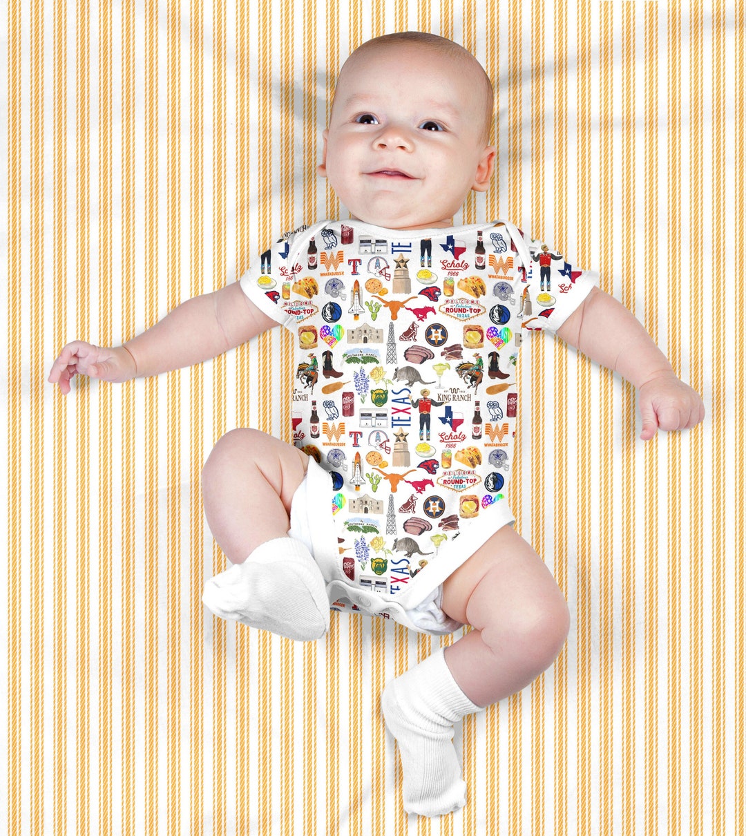 Iconic Texas Baby Onesie Bodysuit - Etsy