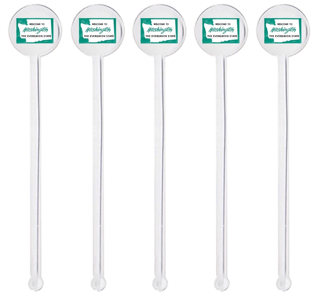 Washington State Swizzle Sticks - Set of 10 - Etsy
