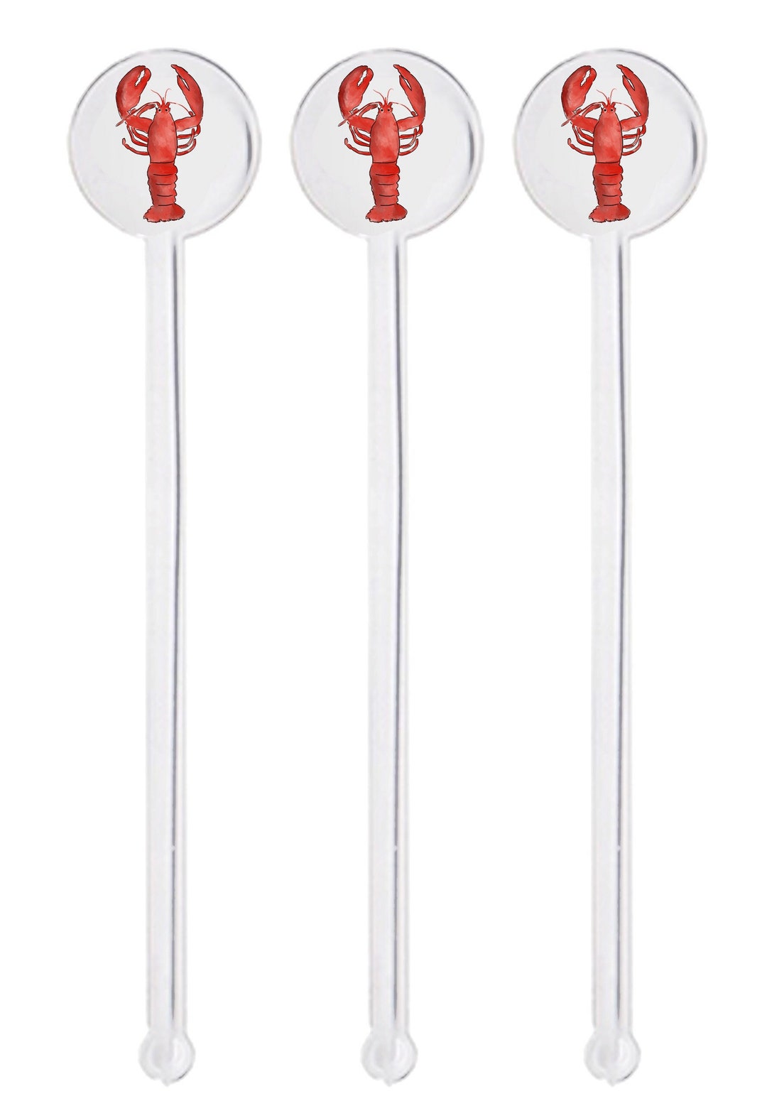 Lobster Swizzle Sticks - Set of 10 - Etsy