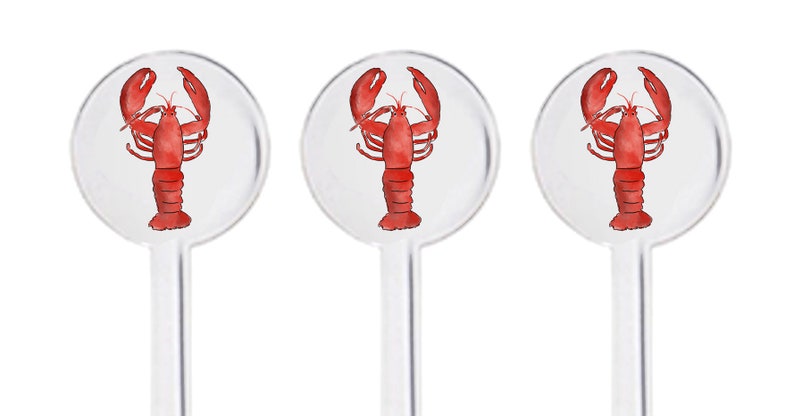 Lobster Swizzle Sticks - Set of 10 - Etsy