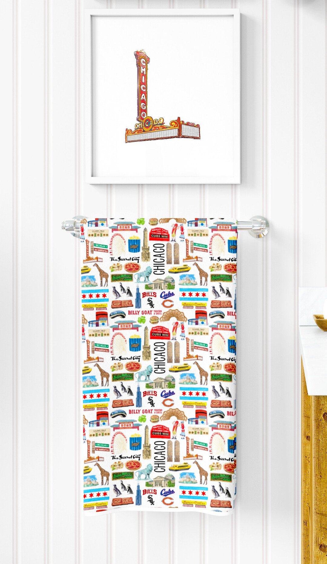 Iconic Chicago Towel - Etsy