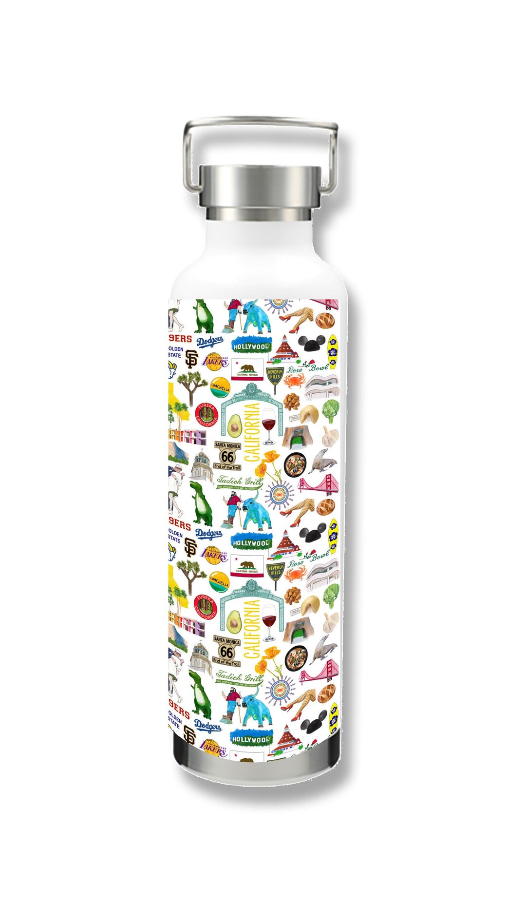 32 Oz Thor Copper Insulated Iconic California Thermos/water Bottle - Etsy