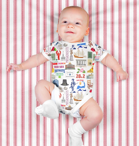 Iconic Massachusetts Baby Onesie Bodysuit by When I Was Your Age ...