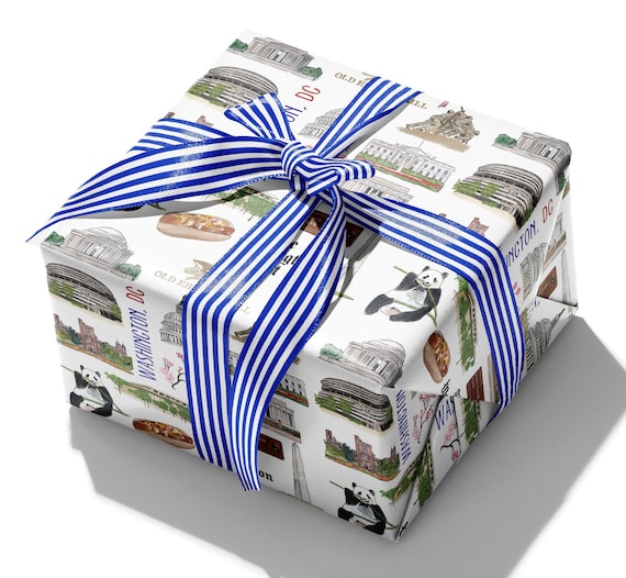 Iconic Washington, DC Watercolor Gift Wrap by When I Was Your Age ...