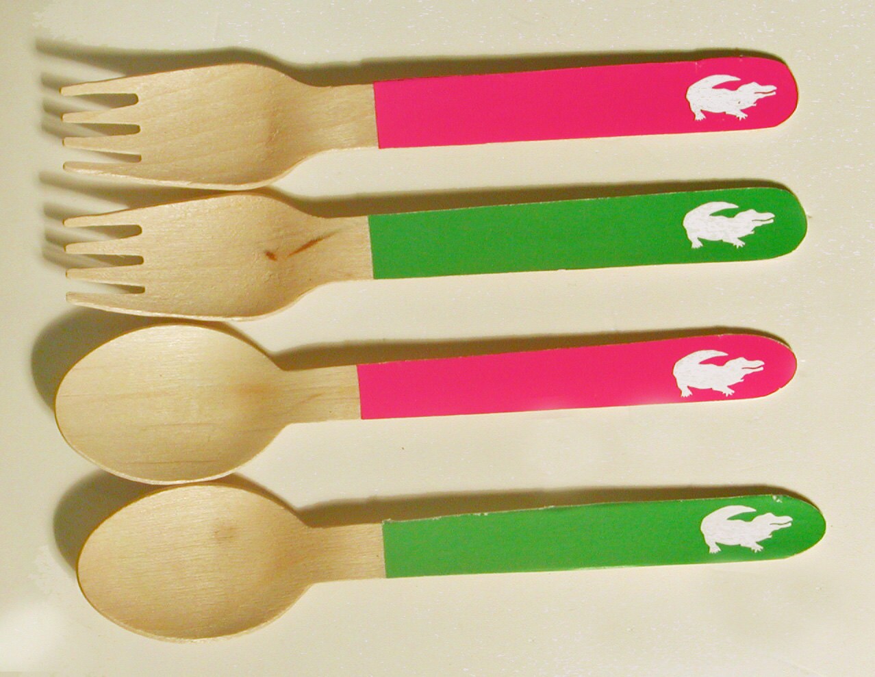 Preppy Alligator Forks or Spoons Set of 20 Choose from 72 | Etsy
