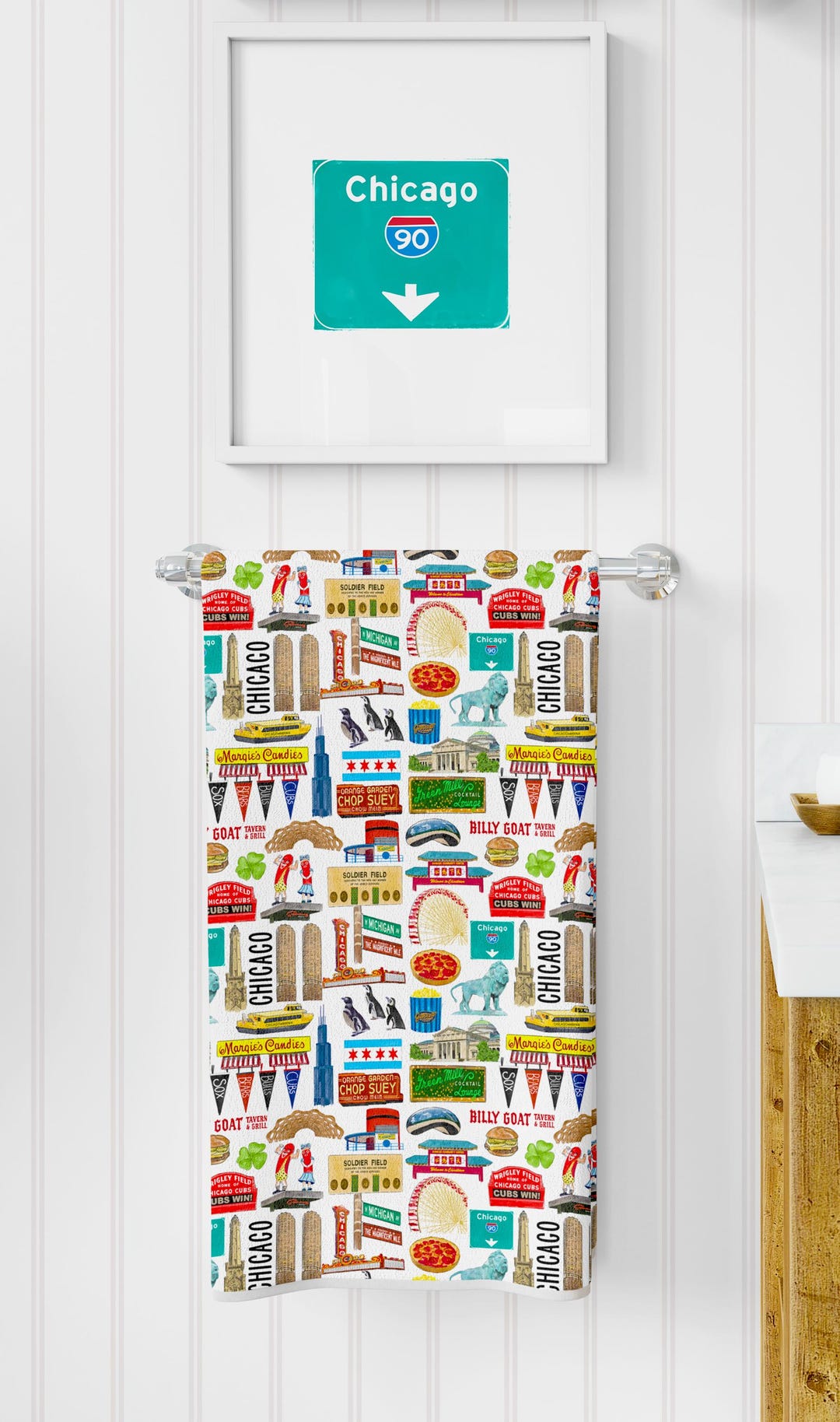 Iconic Chicago Towel - Etsy