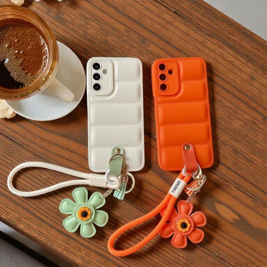 Luxury Down Jacket Sunflower Wrist Strap Case for Samsung Galaxy S25 ...