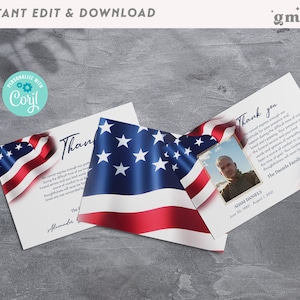 Editable Military Funeral Template Package, Soldier Celebration of Life ...