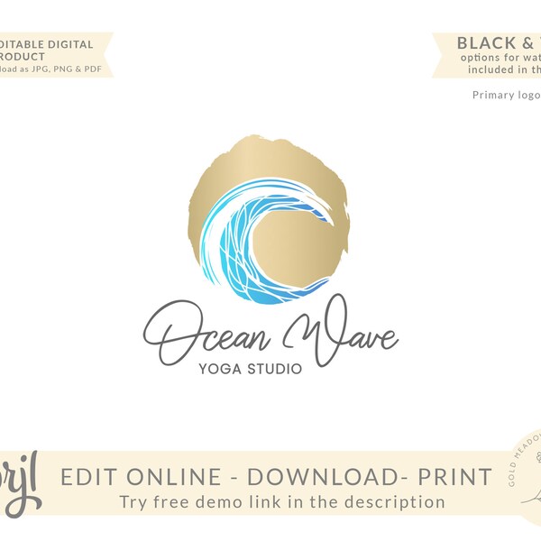 Yoga Logo Design - Etsy