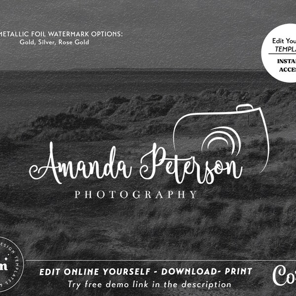 Camera Watermark Template - Etsy