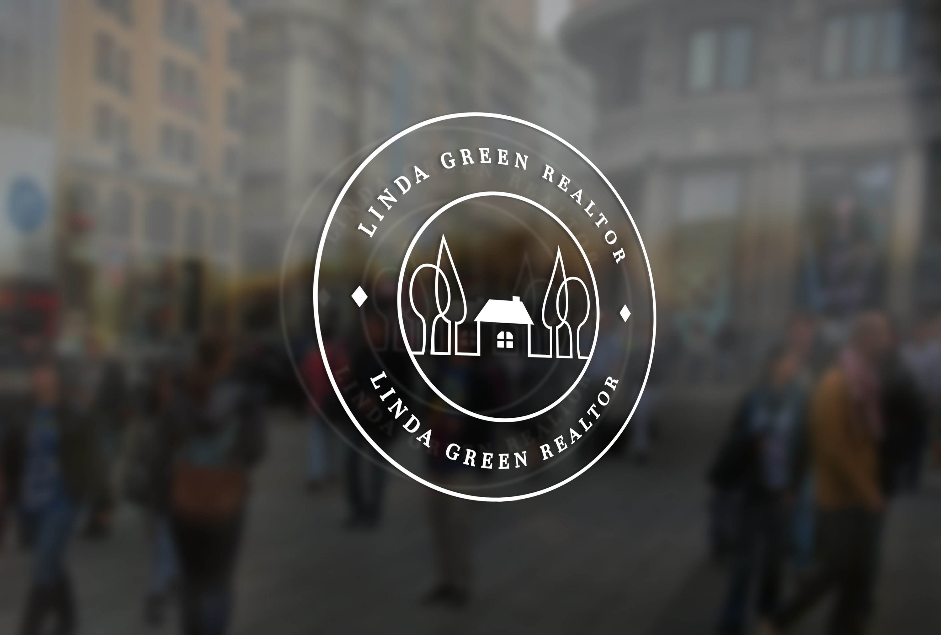 Corjl Realtor Logo, DIY Real Estate Logo Template, Circle Mortgage Logo ...