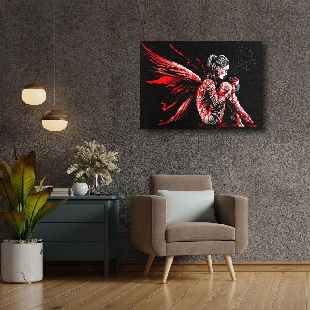 Fallen Angel , Landscape Portrait - Etsy