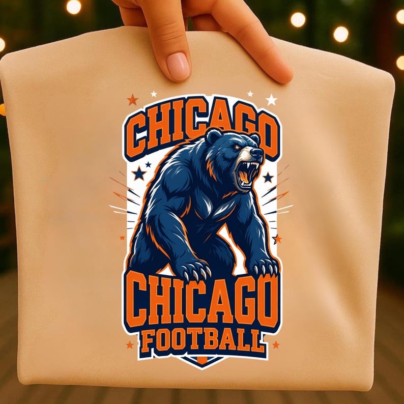 DTF Transfer, Cyberpunk Chicago Bear Png, Digital Download, Sublimation ...