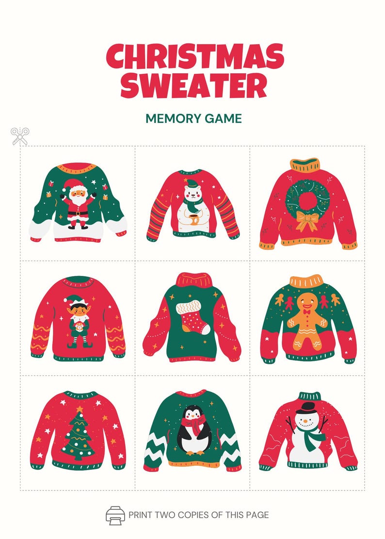 50 Christmas Party Games Printable Bundle | Christmas Bingo Trivia Word ...