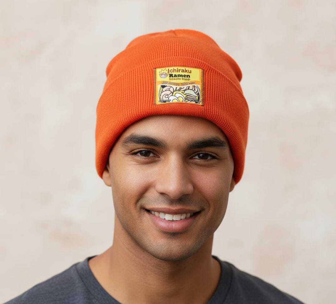 Naruto Ichiraku Ramen Knit Cuff Beanie Hat - Etsy