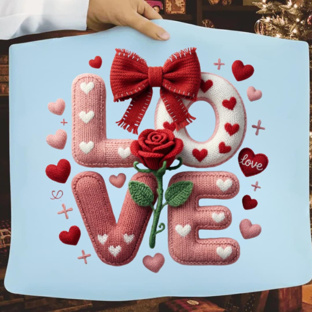 Vday Cherry Png, Fuzzy Cherry PNG, Rose Flower Valentine Png,hook Yarn ...