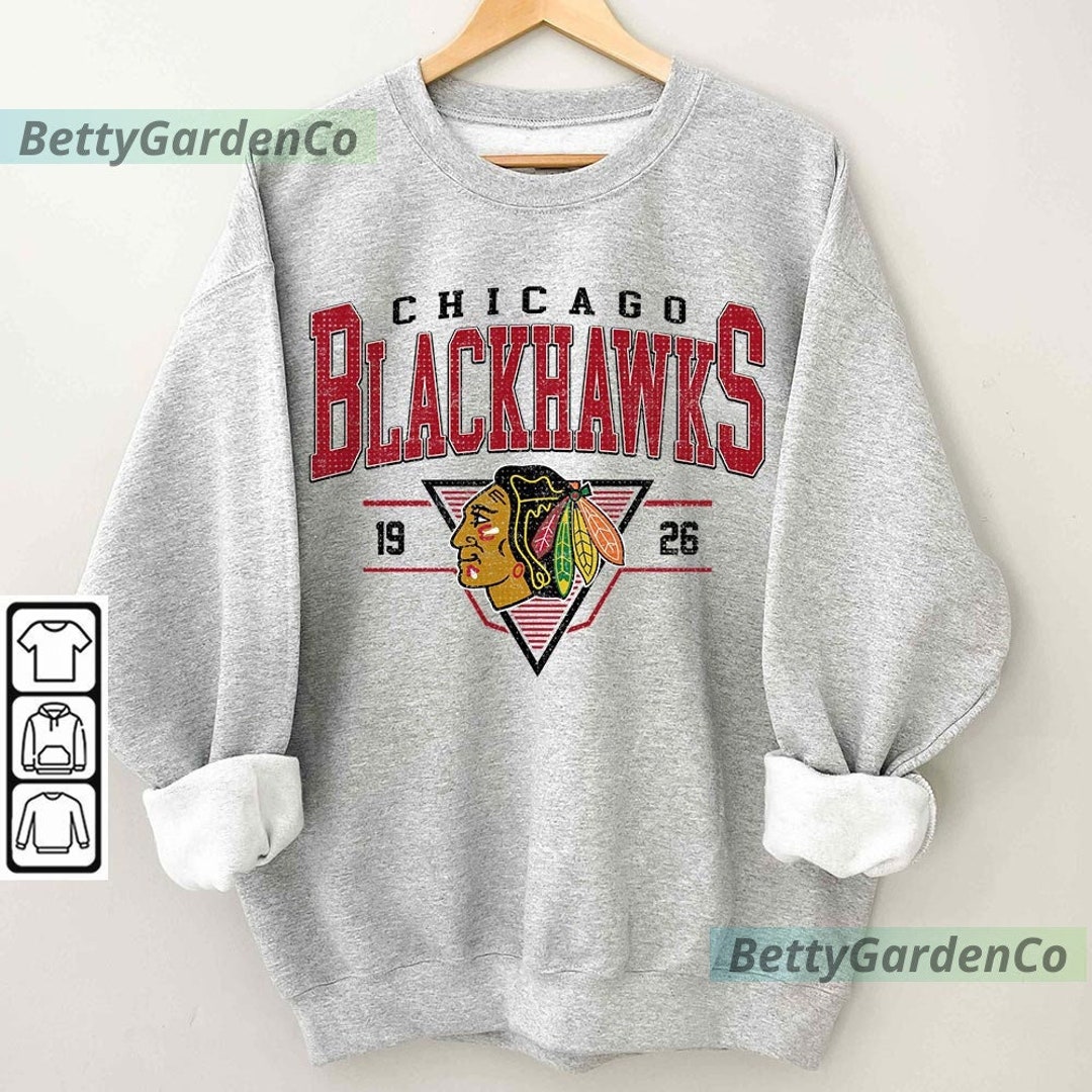 Vintage 90s Chicago Blackhawks Shirt Crewneck Chicago - Etsy
