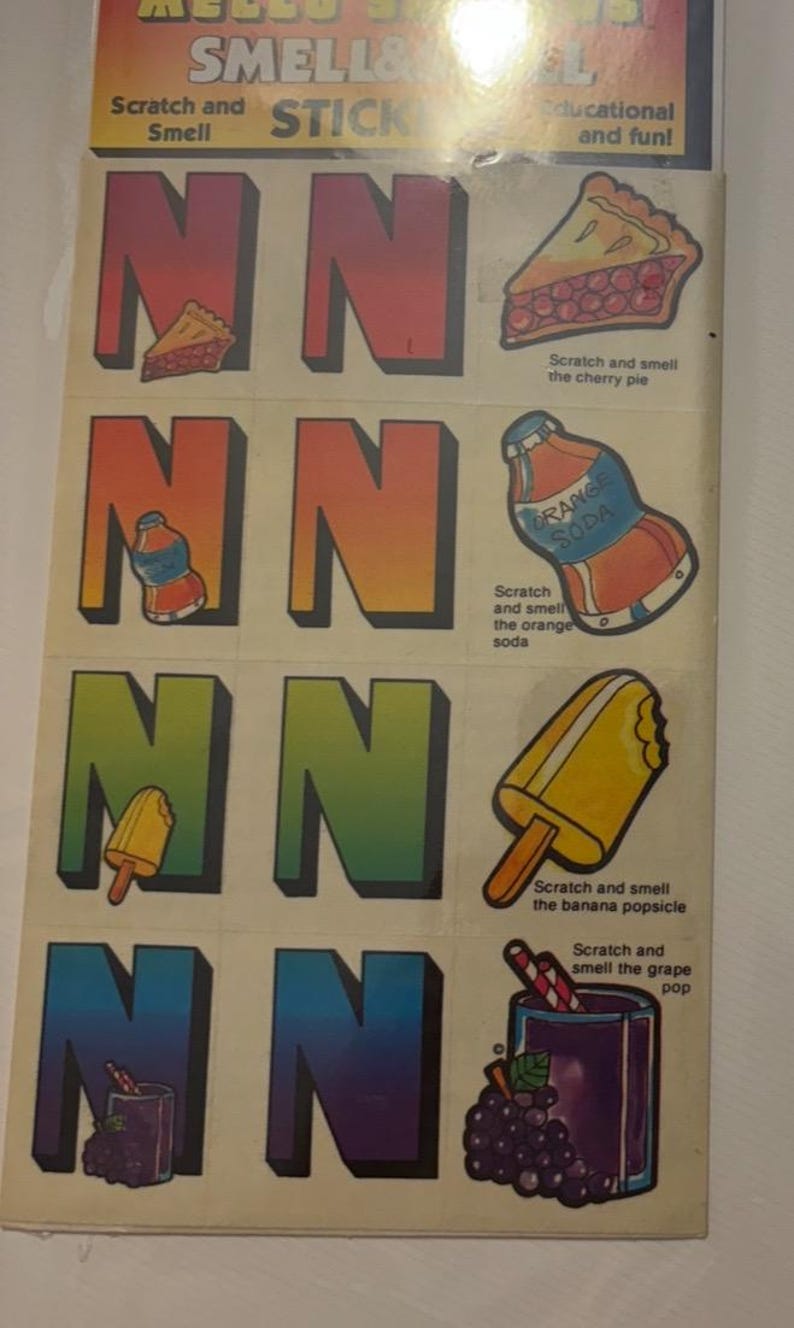 Vintage Sniff Stickers 1980s Mello Smello Package - Etsy