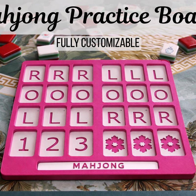 Mahjong Practice Board 3d - Etsy