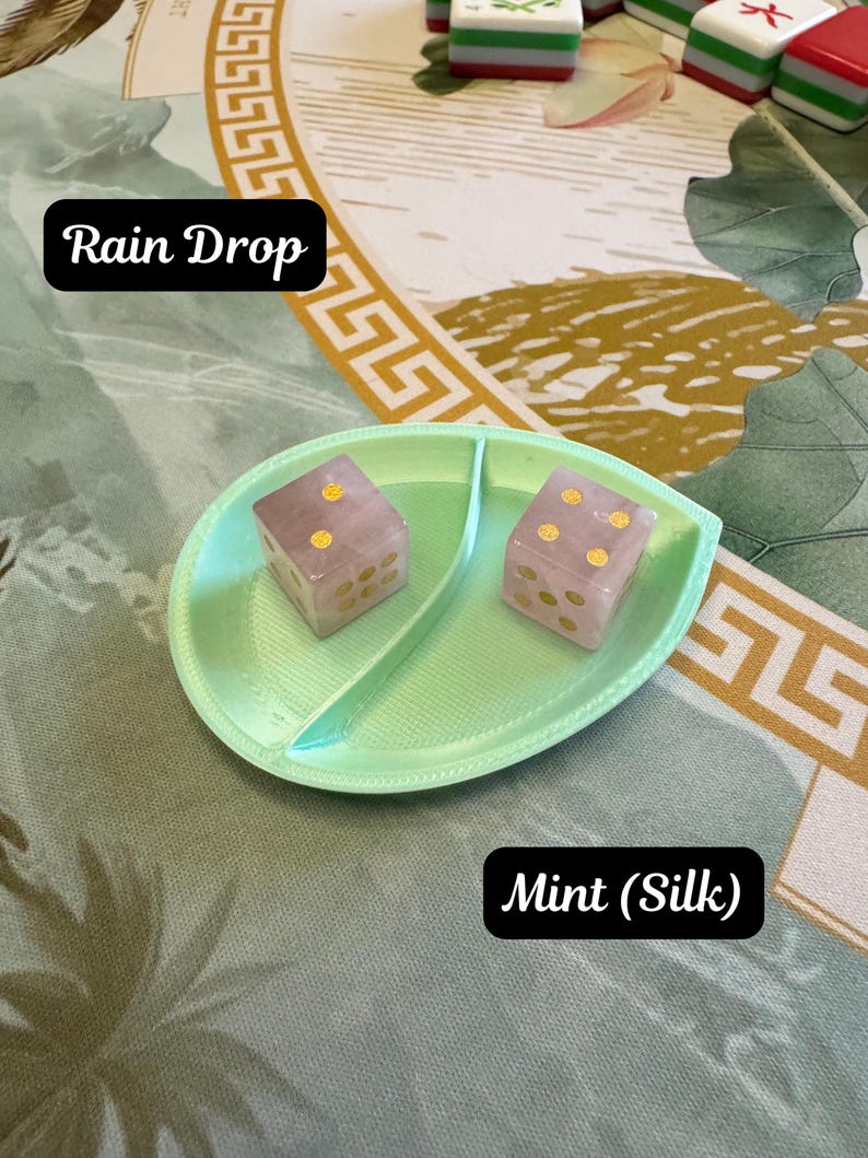 3D Printed Mahjong Trinket Dish | Game Night Dice Tray Accessory - Etsy