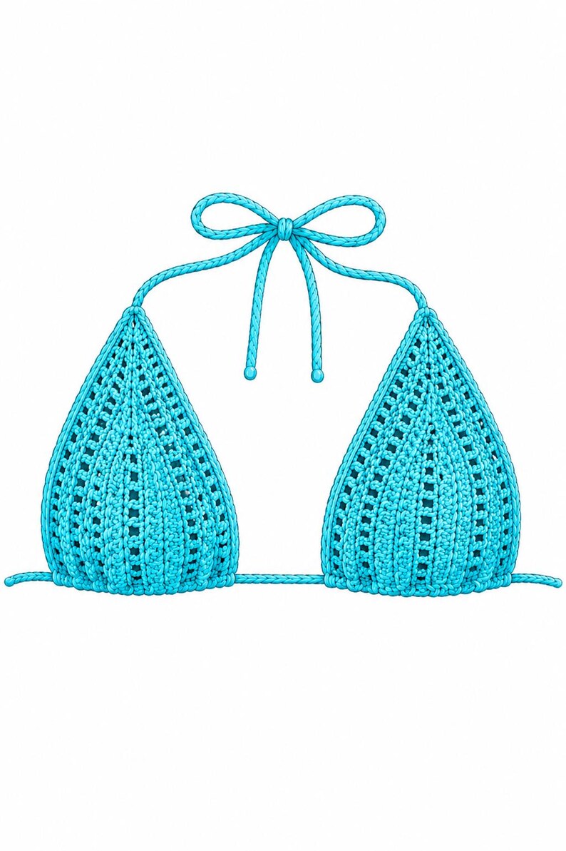 Triangle Bikini Top Crochet Pattern | Triangle Bikini Top Pattern ...