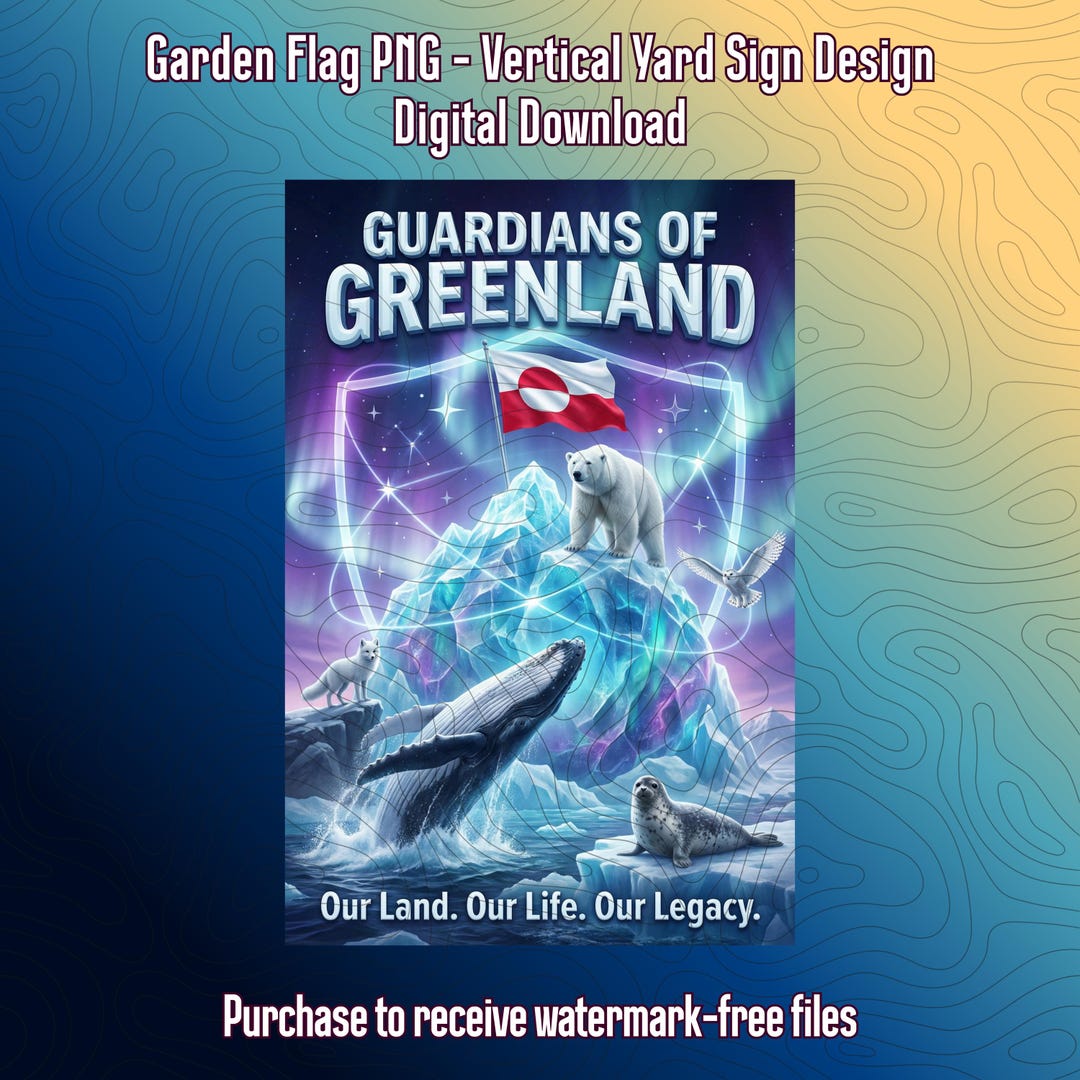 Guardians of Greenland Not for Sale PNG for 12"x18" Garden Flag ...