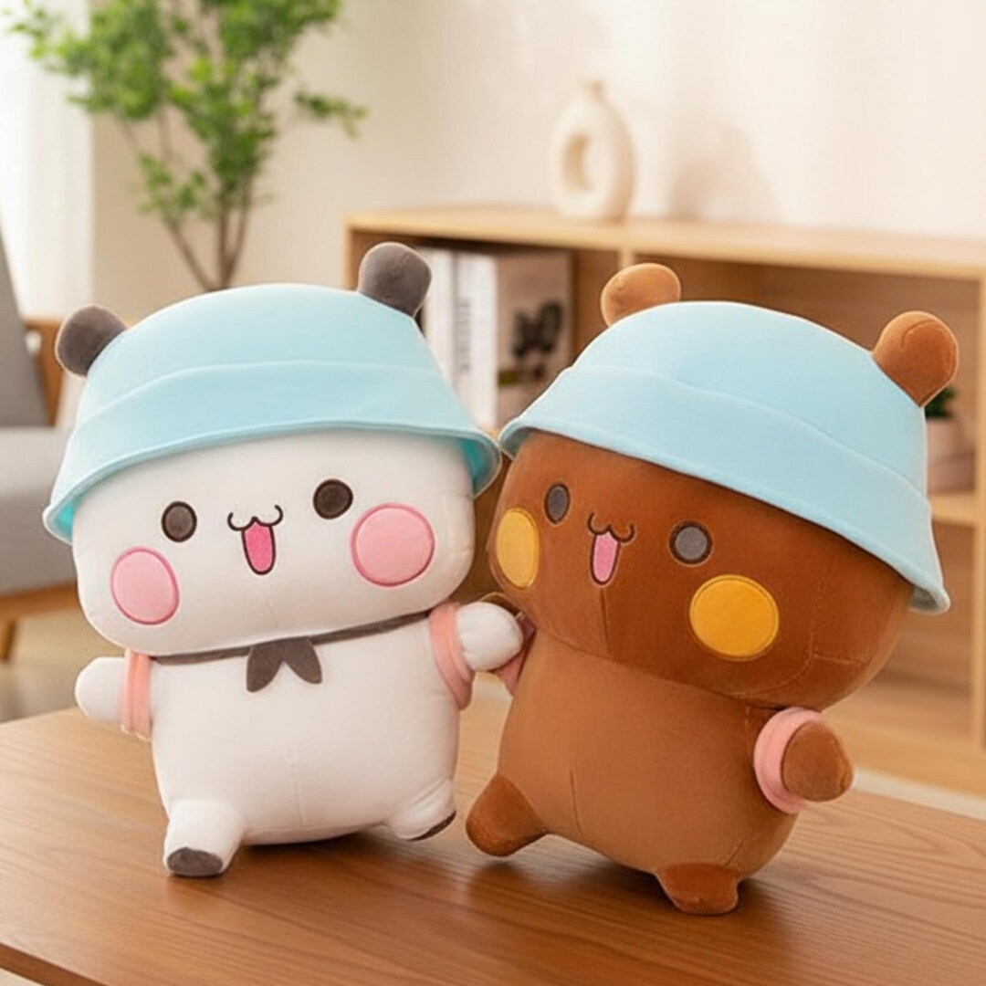 Bubu Dudu Plush Toy Set – Panda & Bear Stuffed Animals, Couple Gift - Etsy