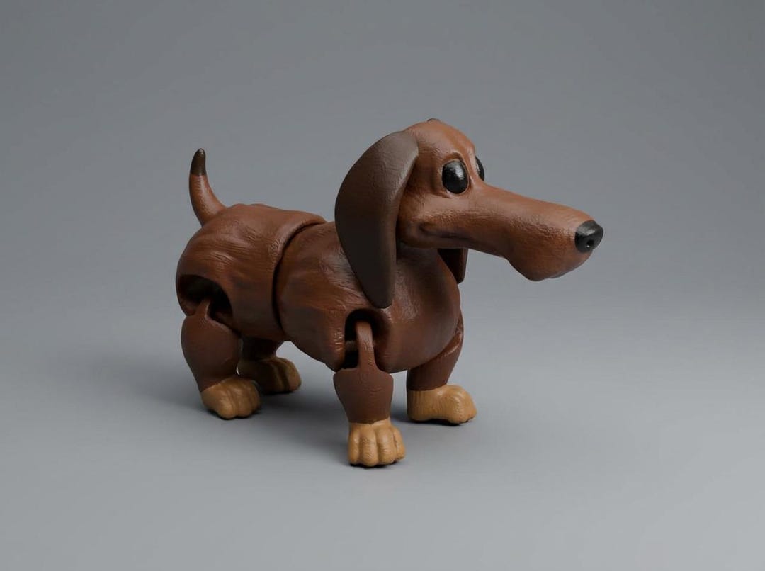 American Doge Digital .STL File for 3D Printing, Articulated Fidget ...