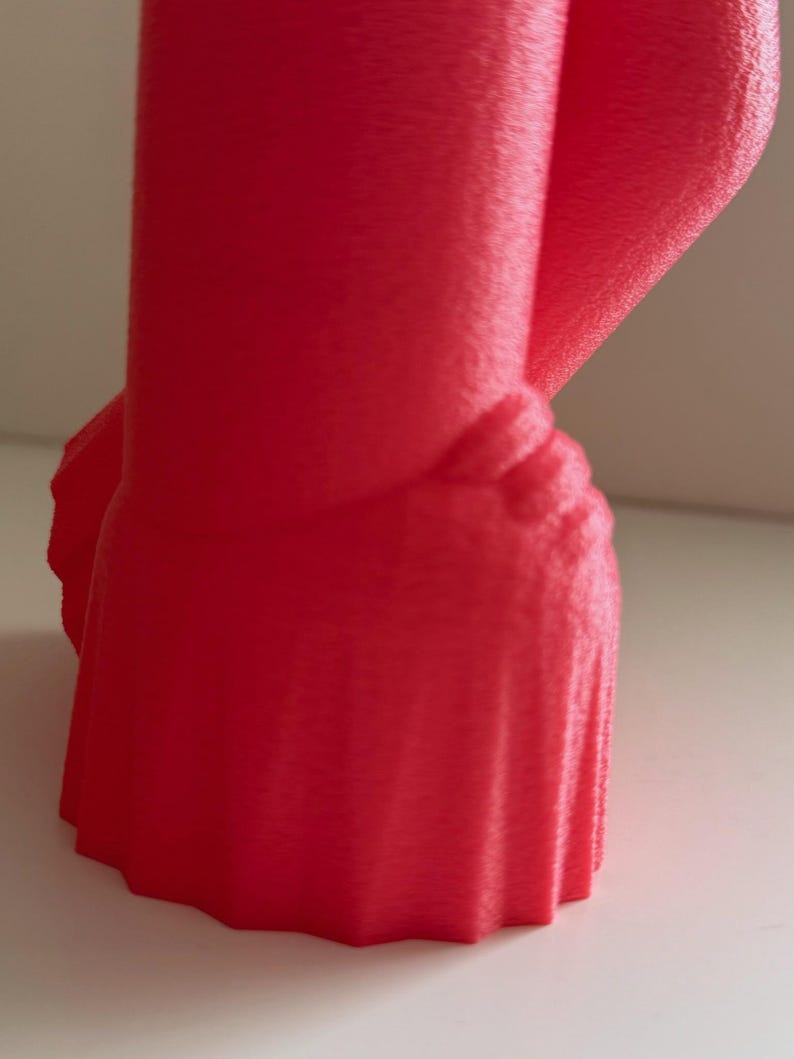 Modern Face Vase | 3D Printed Tall Slender Sculpture | Contemporary ...