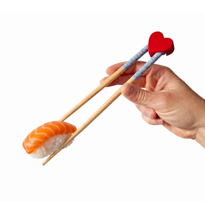 Heart Chopstick Holder 3-pack | 3D Printed Kitchen Decor | Cute ...