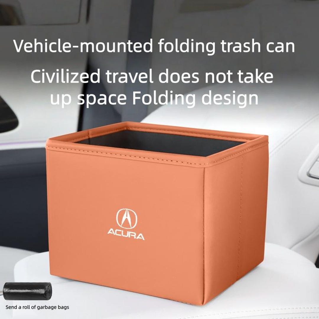 Acura Car Folding Trash Can Seat Rear Storage Box - Etsy