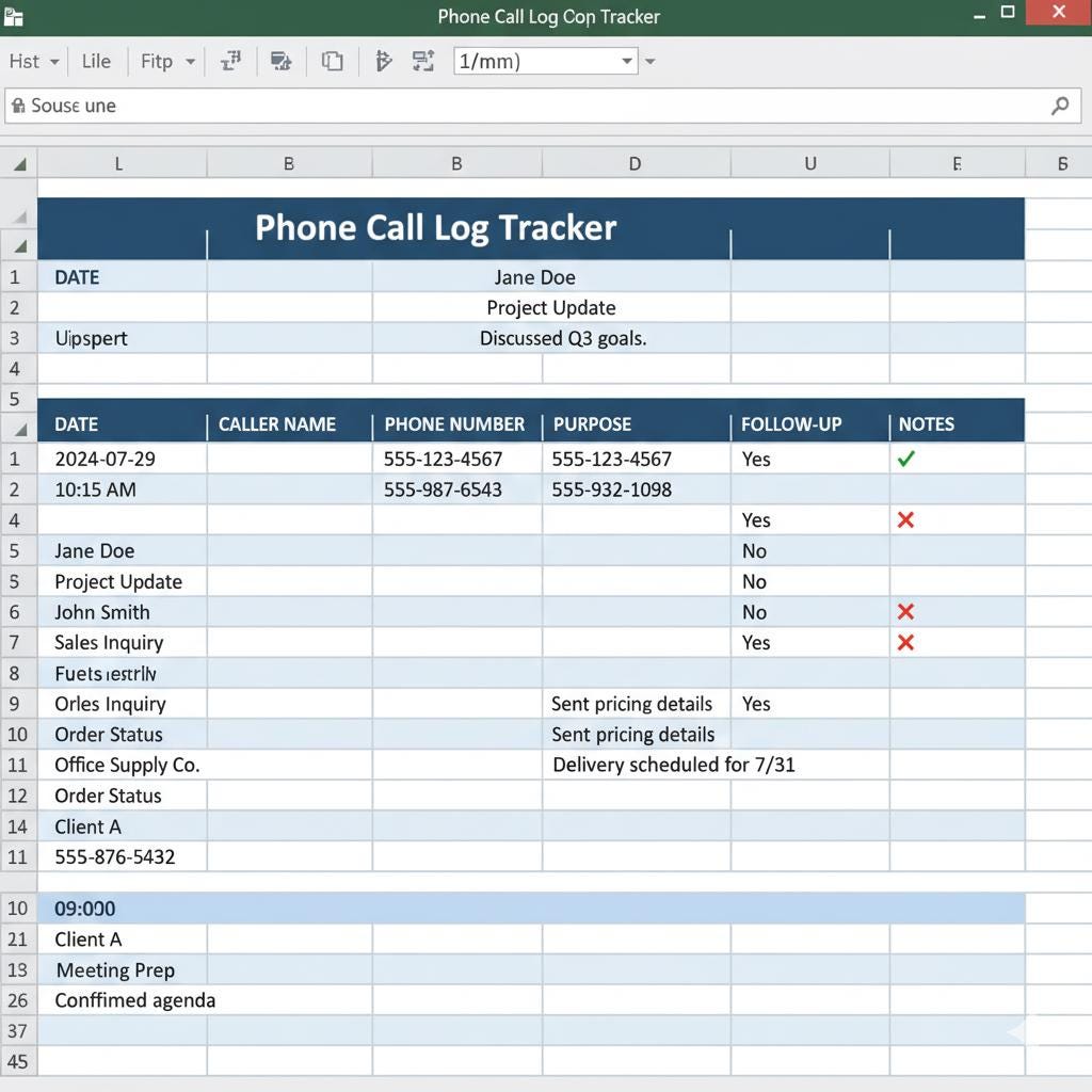Phone Call Log Printable | Call Tracker Template | Business Call Log ...