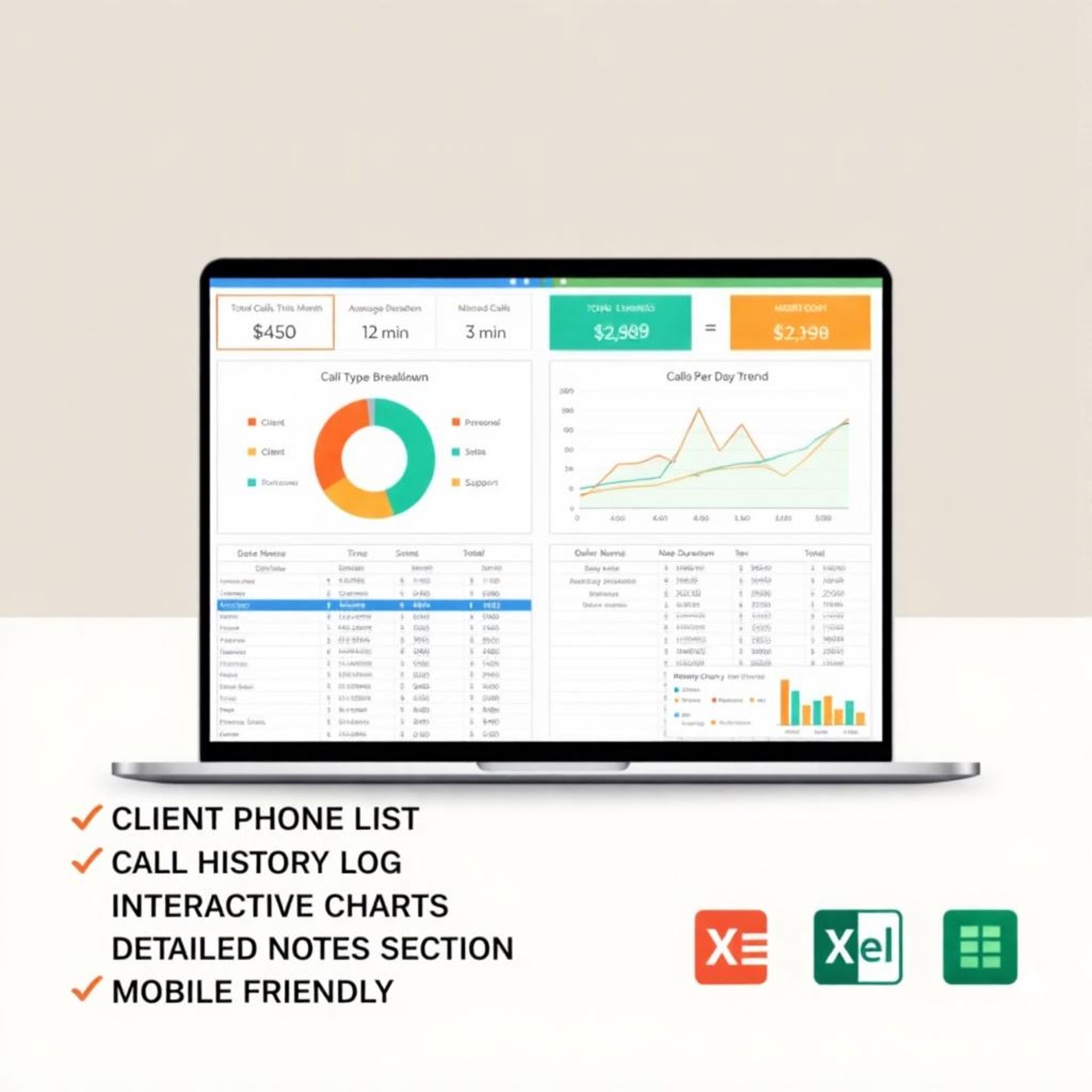 Phone Call Log Printable | Call Tracker Template | Business Call Log ...