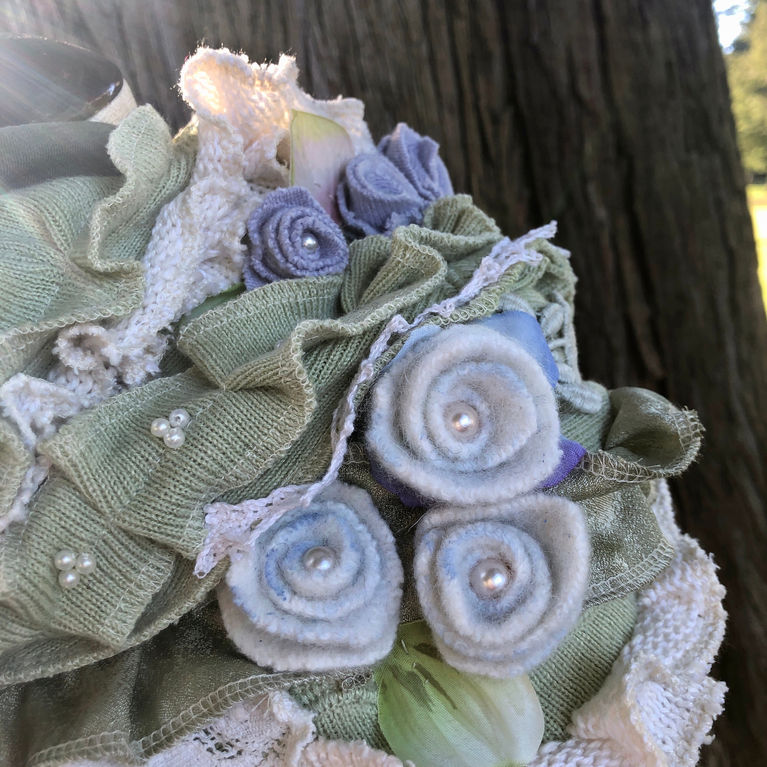 Upcycled Wedding Scarf Shawl,feminine Ruffled Wrap,vintage Lace With ...