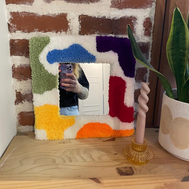 Tufted Mirror - Etsy