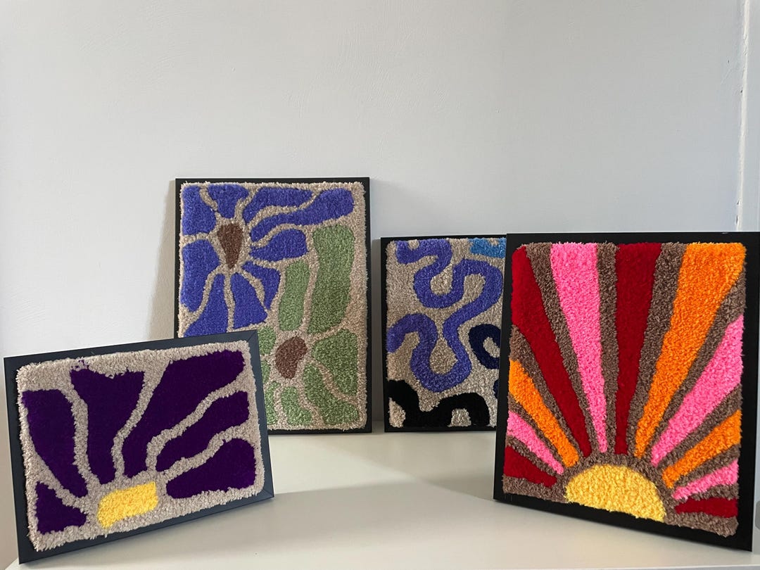 Tufted Wall Art – Modern, Handmade Textile Picture - Etsy