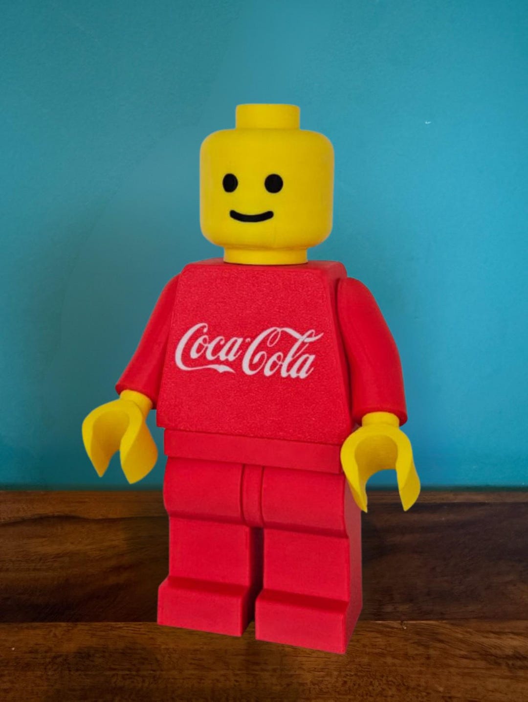 Coca Cola Inspired Brick Man – 3D Printed Retro Collectible - Etsy