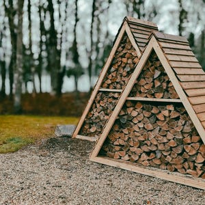EASY DIY A-frame Firewood Shed - UPDATED Version 2 - Etsy