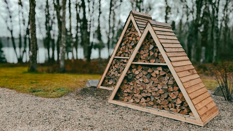 EASY DIY A-frame Firewood Shed - UPDATED Version 2 - Etsy