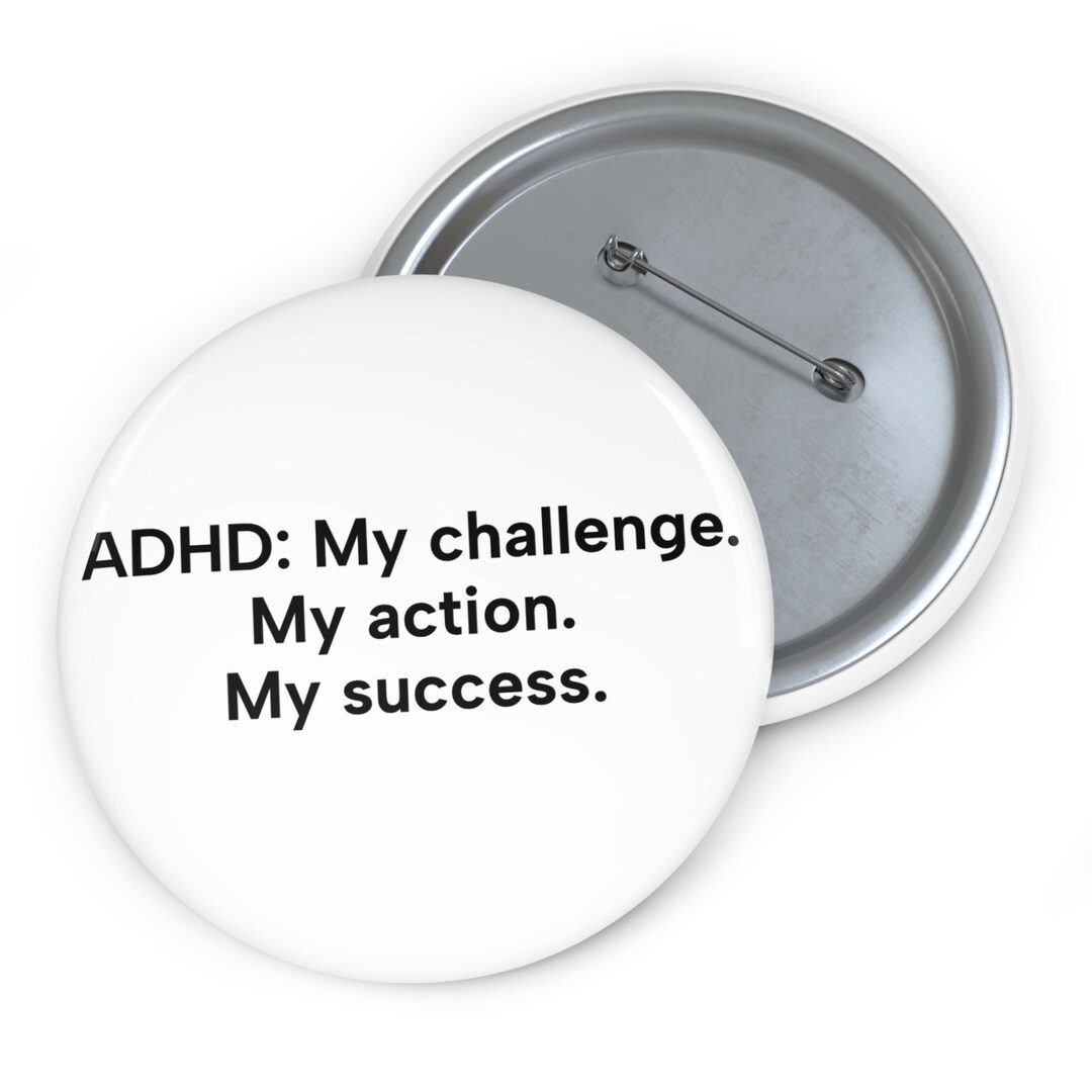 ADHD Success Enamel Pin, ADHD Strength Awareness Badge, Neurodivergent ...