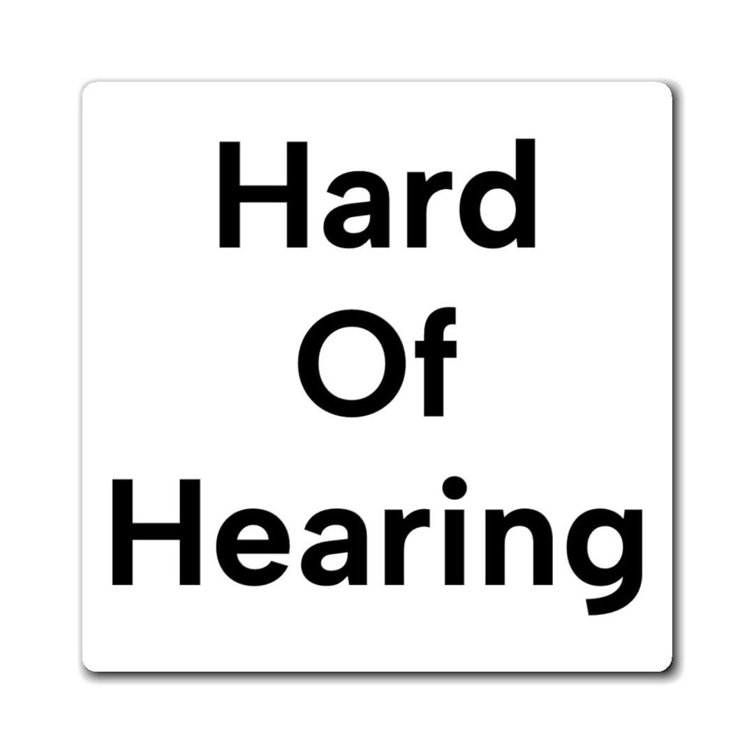 HOH Hard of Hearing Magnet, Minimalist Gift Art, Deaf Culture Decor ...