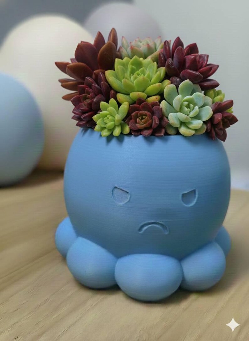 Octopus Plant Pot STL File | 3D Printed Planter | Instant Download ...