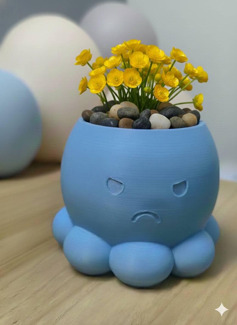 Octopus Plant Pot STL File | 3D Printed Planter | Instant Download ...
