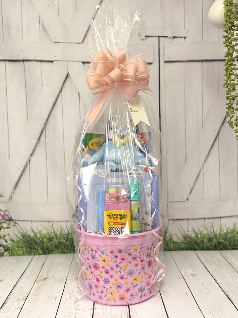 Bluey Easter Gift Basket With Crayola Art Supplies, Kids Surprise Bag ...